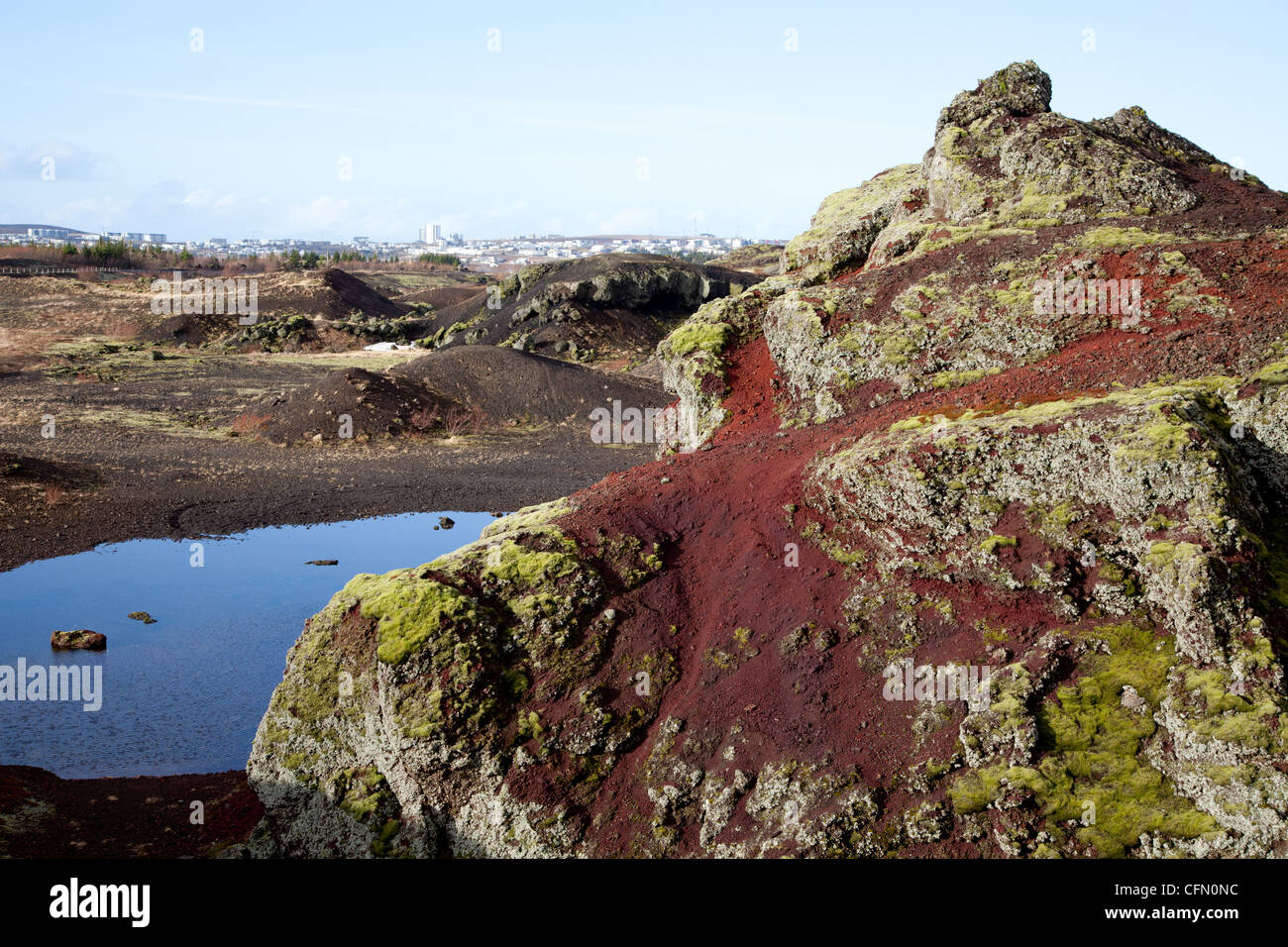 Volcanic scenery Hieidmork Iceland Stock Photo - Alamy