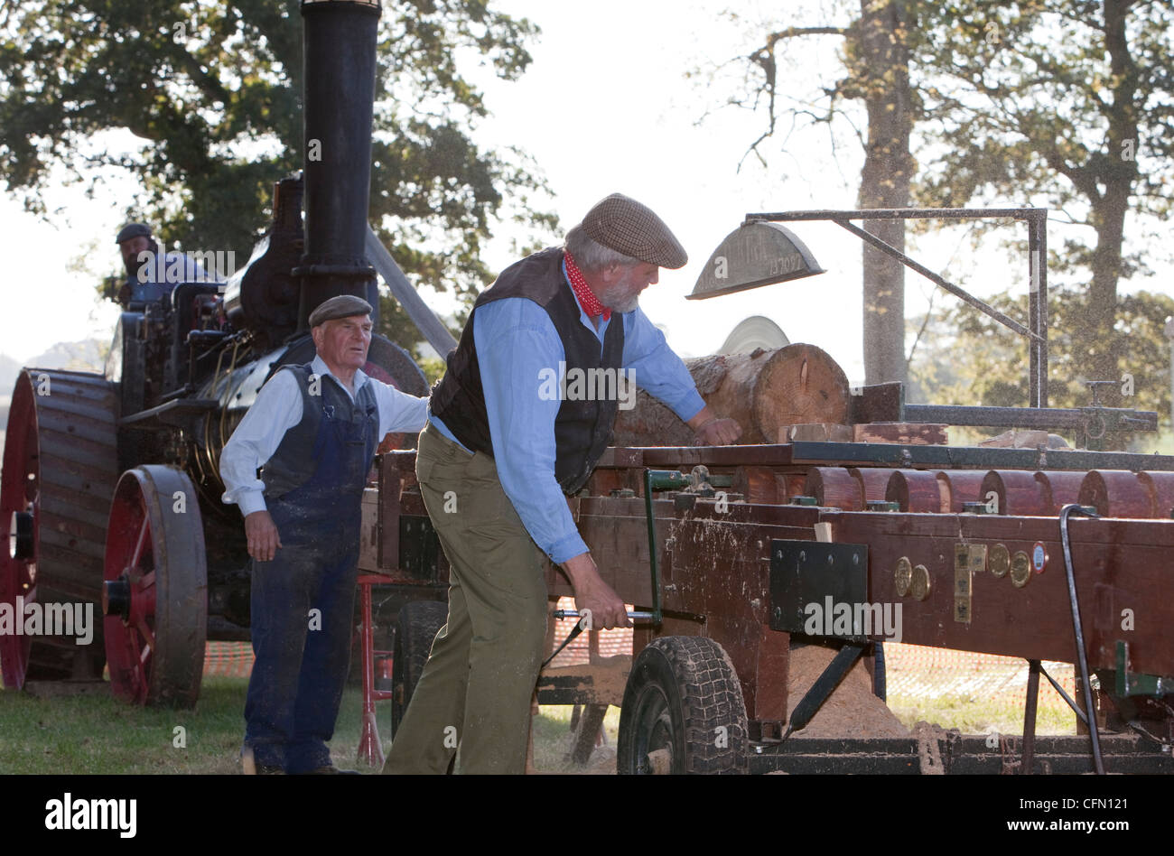 Steam powered saw mill wood hi-res stock photography and images - Alamy