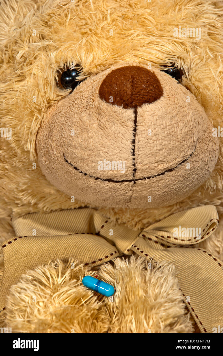 Blue teddy bear white background hi-res stock photography and images ...