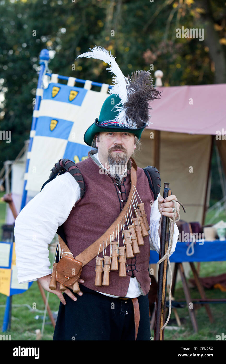 Elizabethan musketeer presented by historic interpreter and historian ...