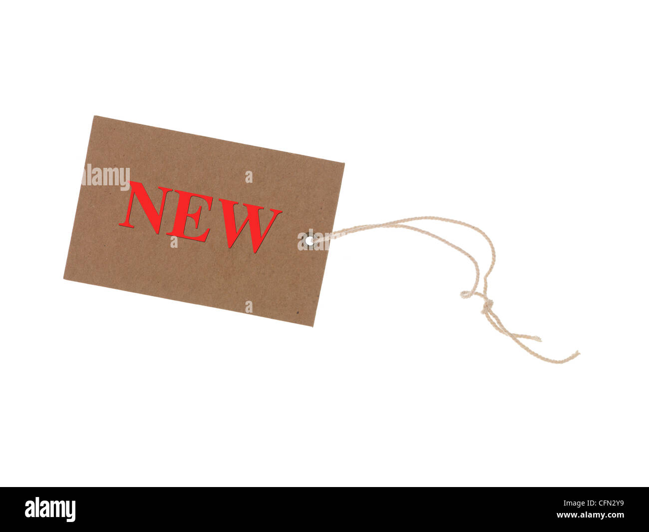 A retail shopping tag isolated against a white background Stock Photo ...