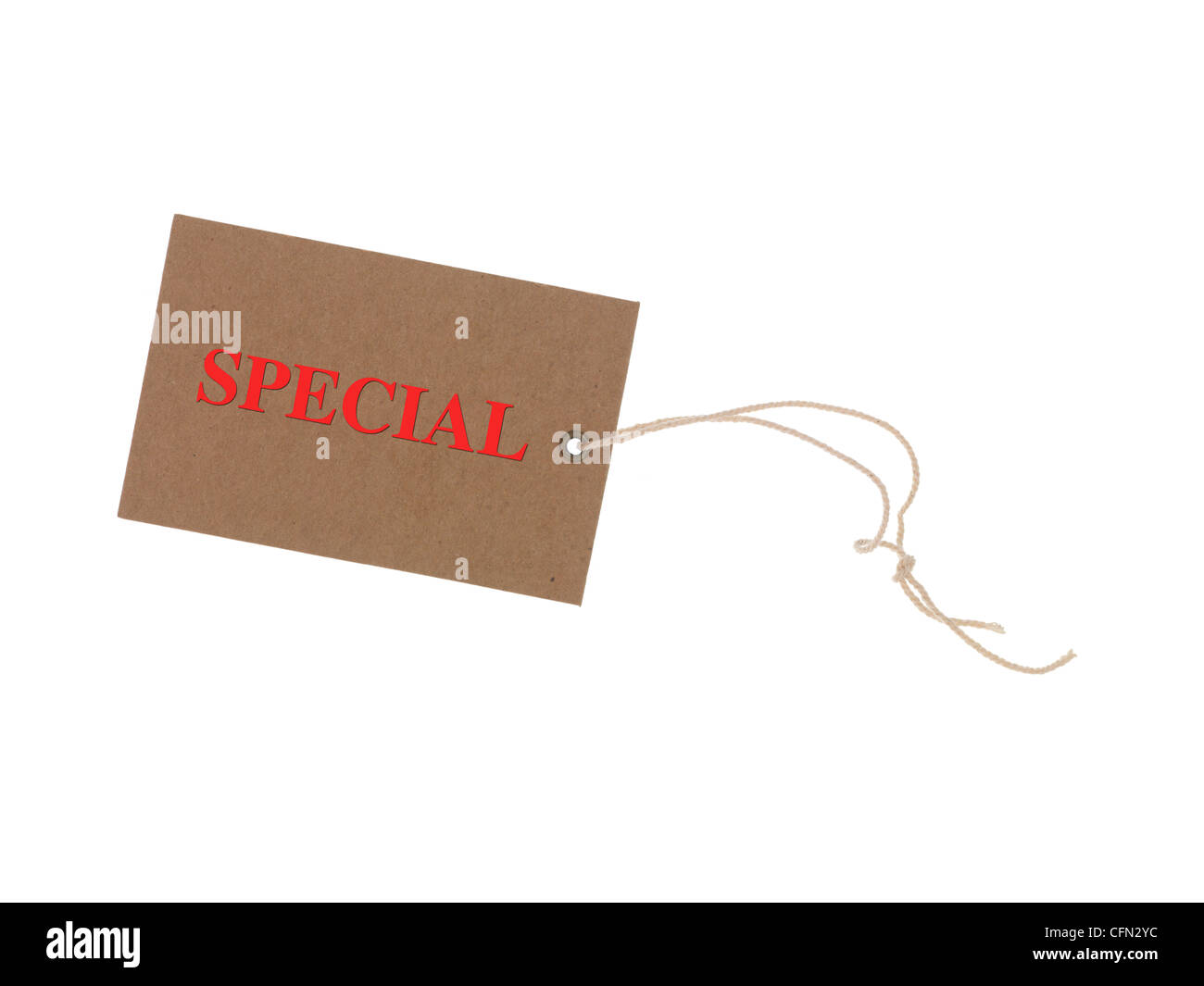 A retail shopping tag isolated against a white background Stock Photo ...