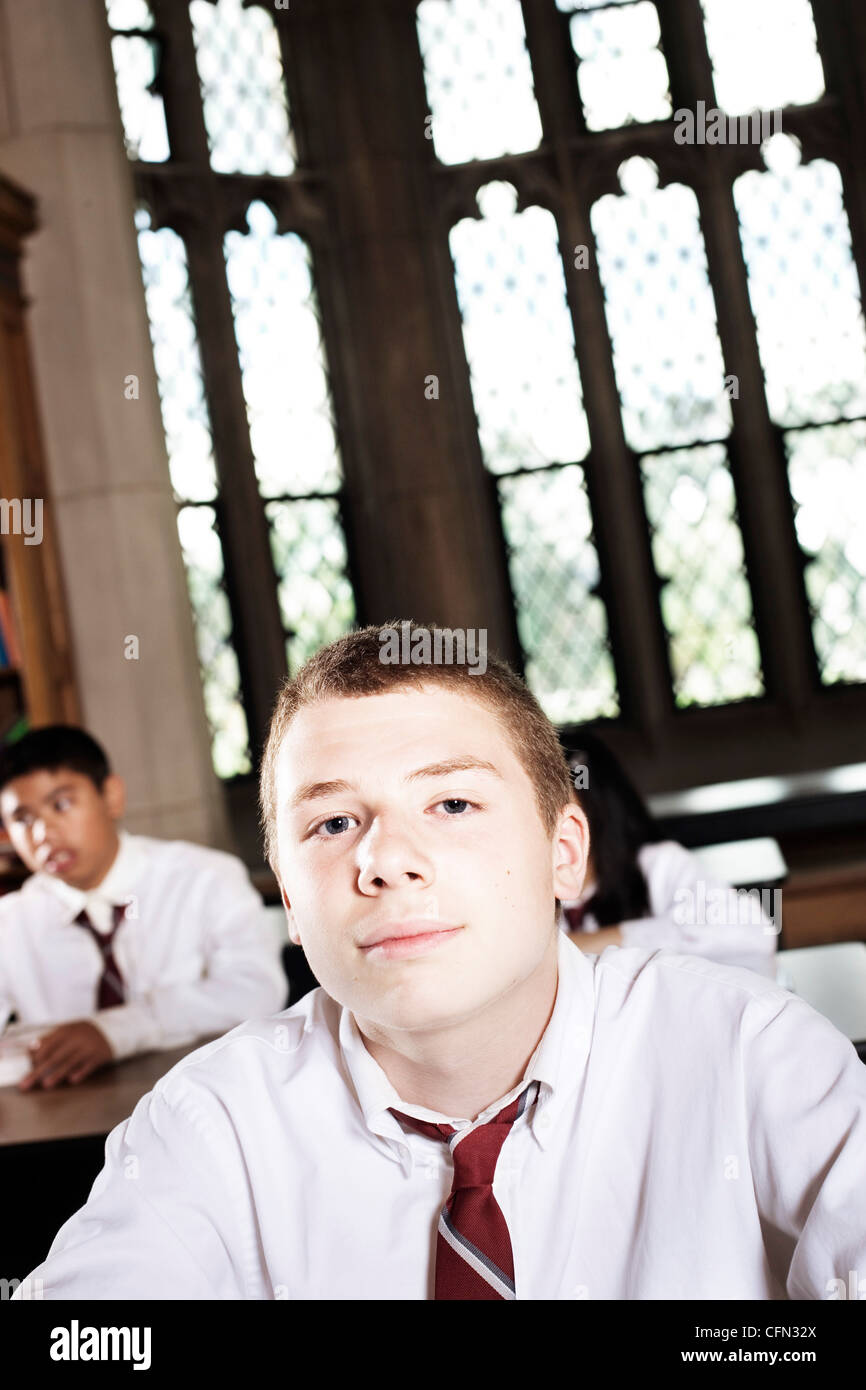 Male Student in Class Stock Photo - Alamy