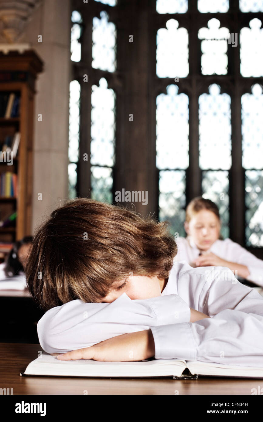 Student Sleeping in Class Stock Photo - Alamy