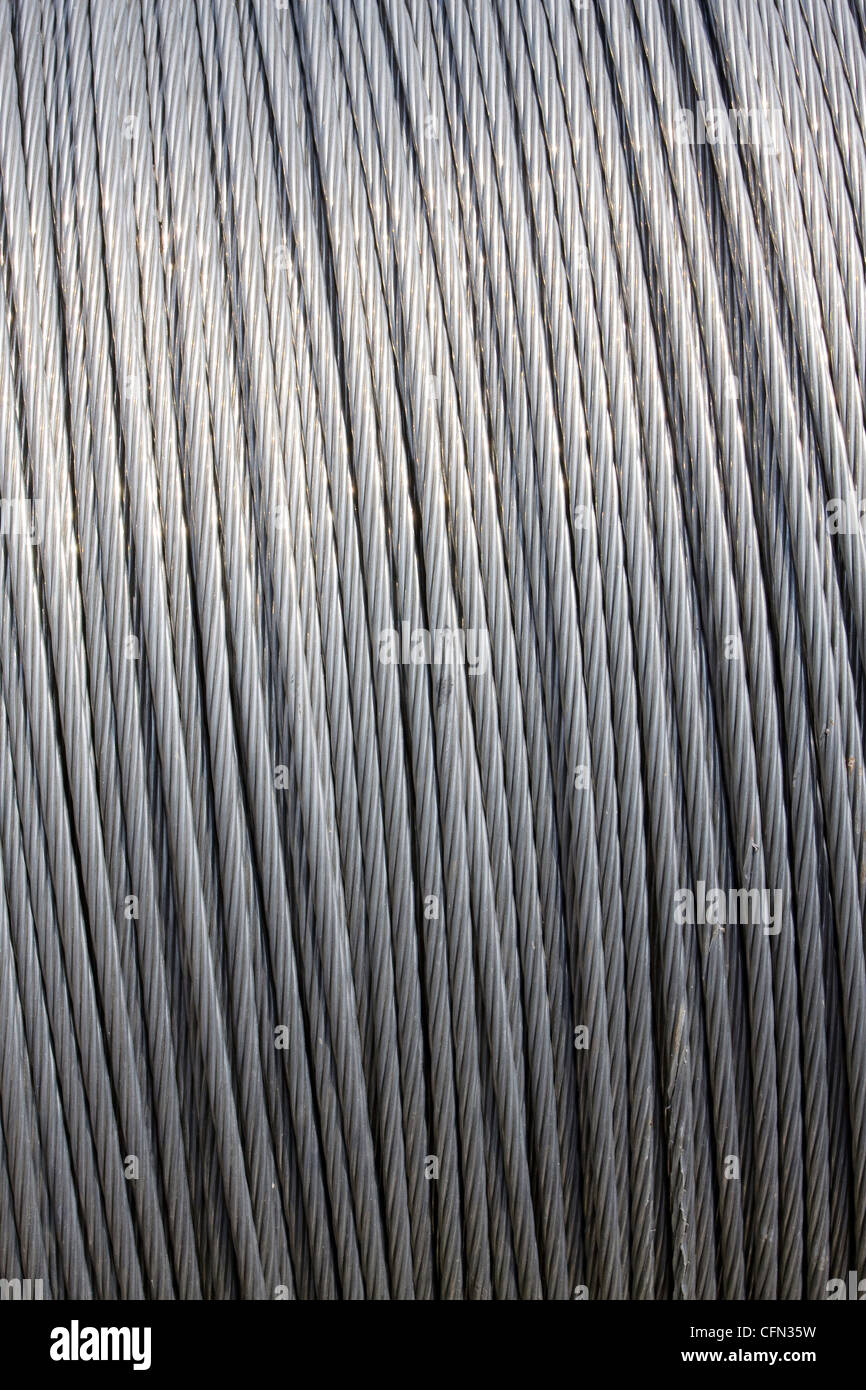 Steel wire cable background Stock Photo - Alamy