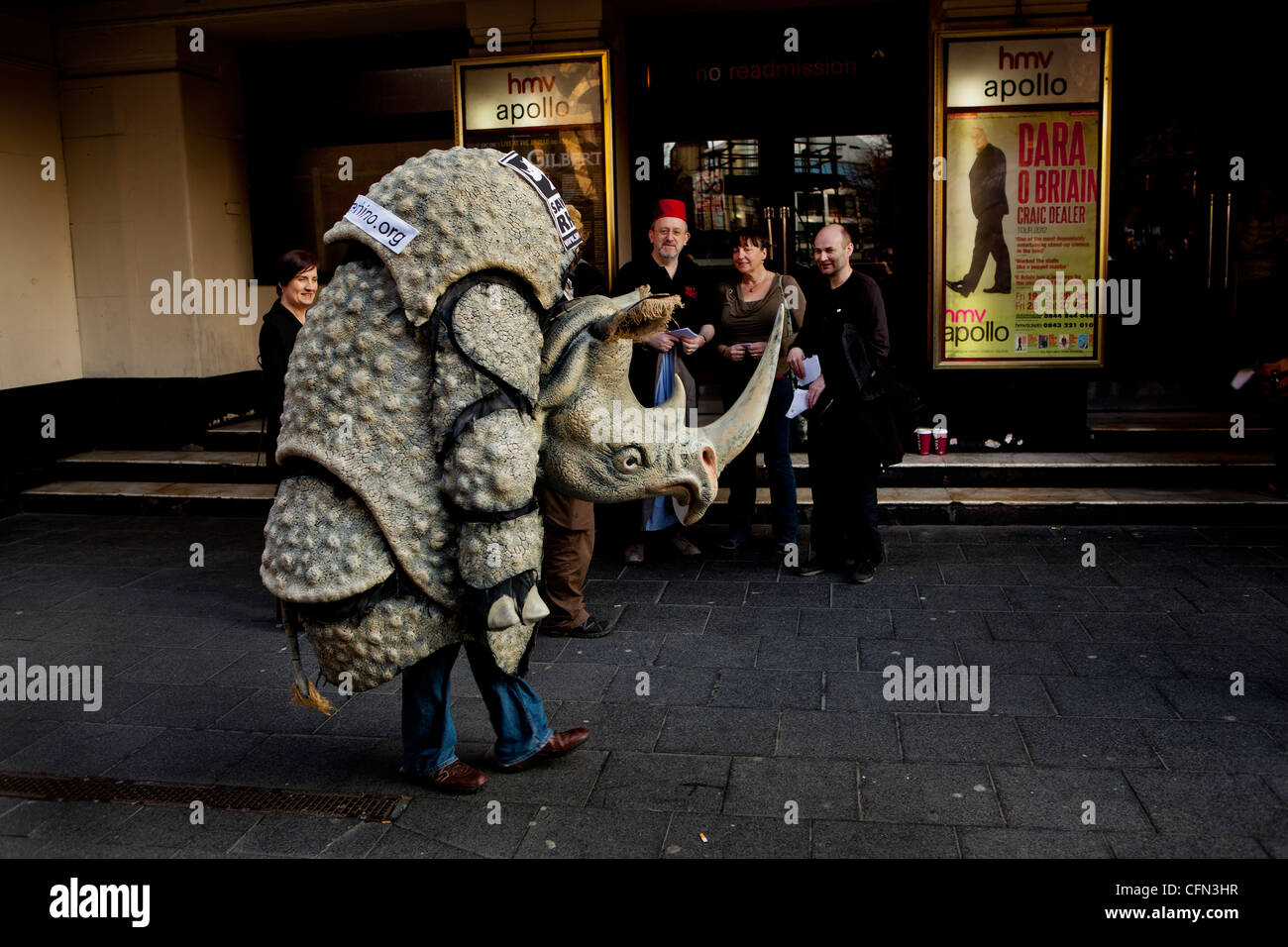 Rhino costume apollo theatre hi-res stock photography and images - Alamy