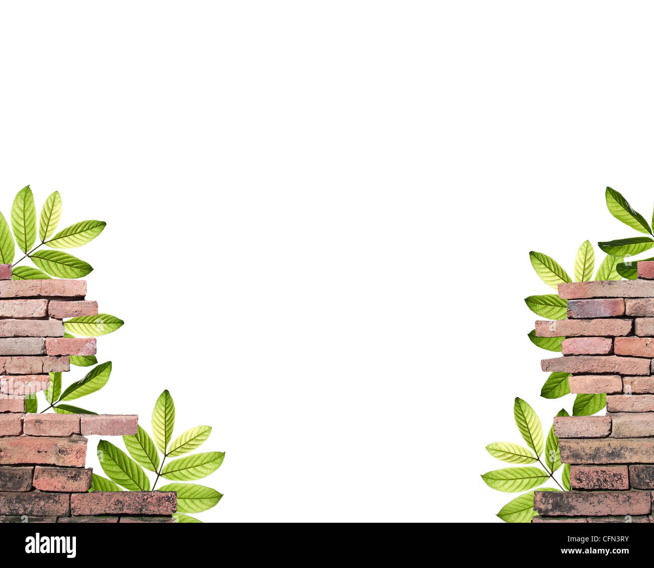 Parapet with beautiful green leafs Stock Photo - Alamy