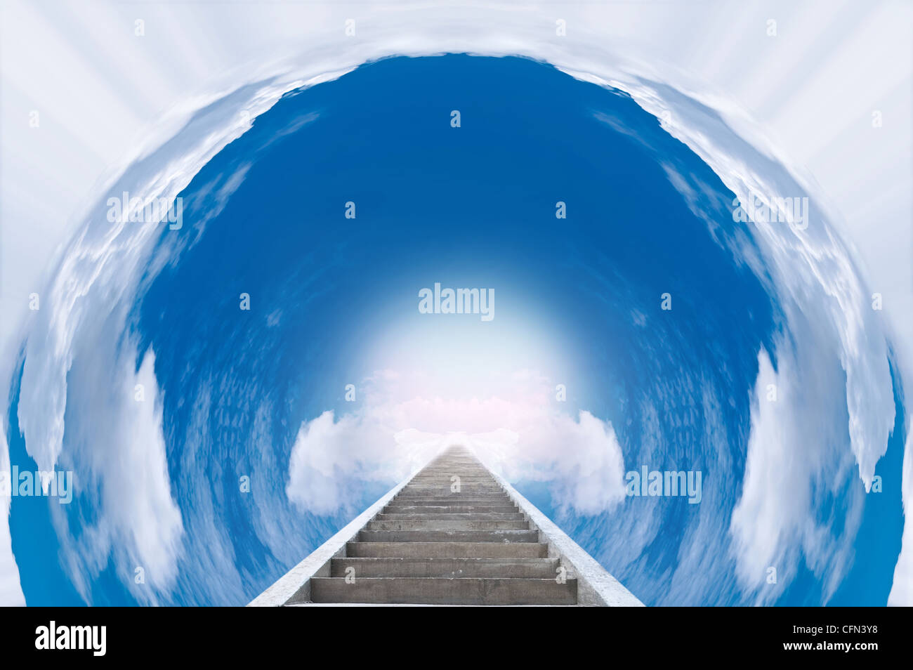 Cloud tunnel light heaven hi-res stock photography and images - Alamy