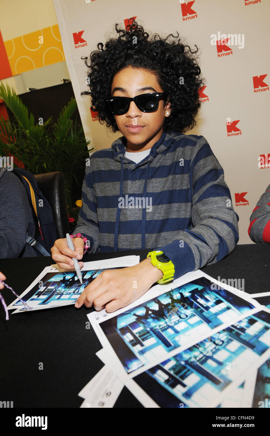 Princeton of Mindless Behavior signs autographs for fans during a meet ...