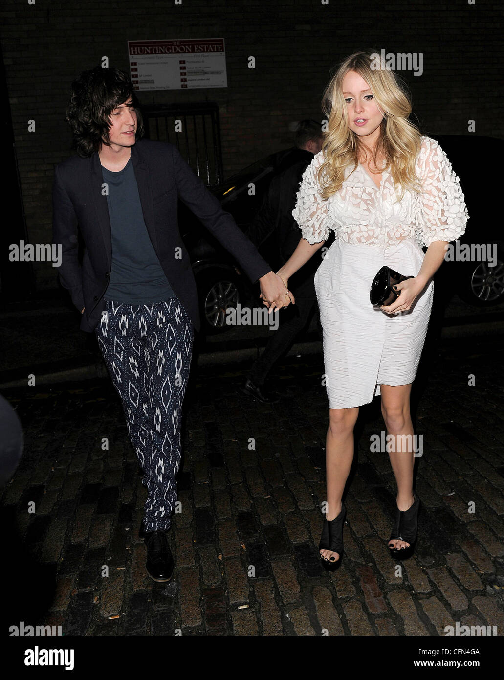 Diana Vickers arriving with her boyfriend George Craig at the InStyle ...
