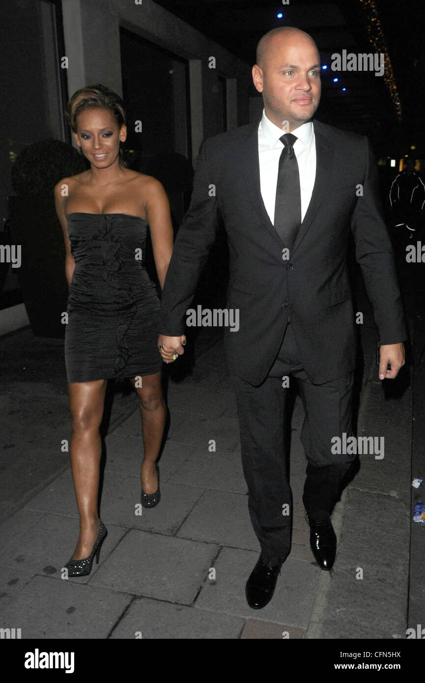 Mel B And Her Husband Stephen Belafonte Leave The May Fair Hotel Before