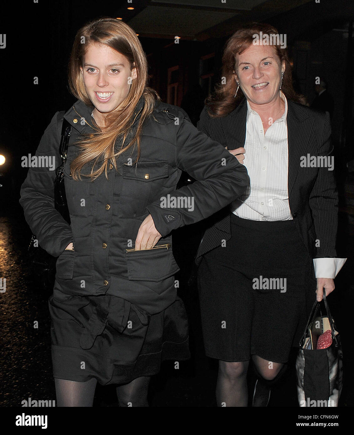 Princess Beatrice and her mother, Sarah Ferguson, Duchess of York walk ...
