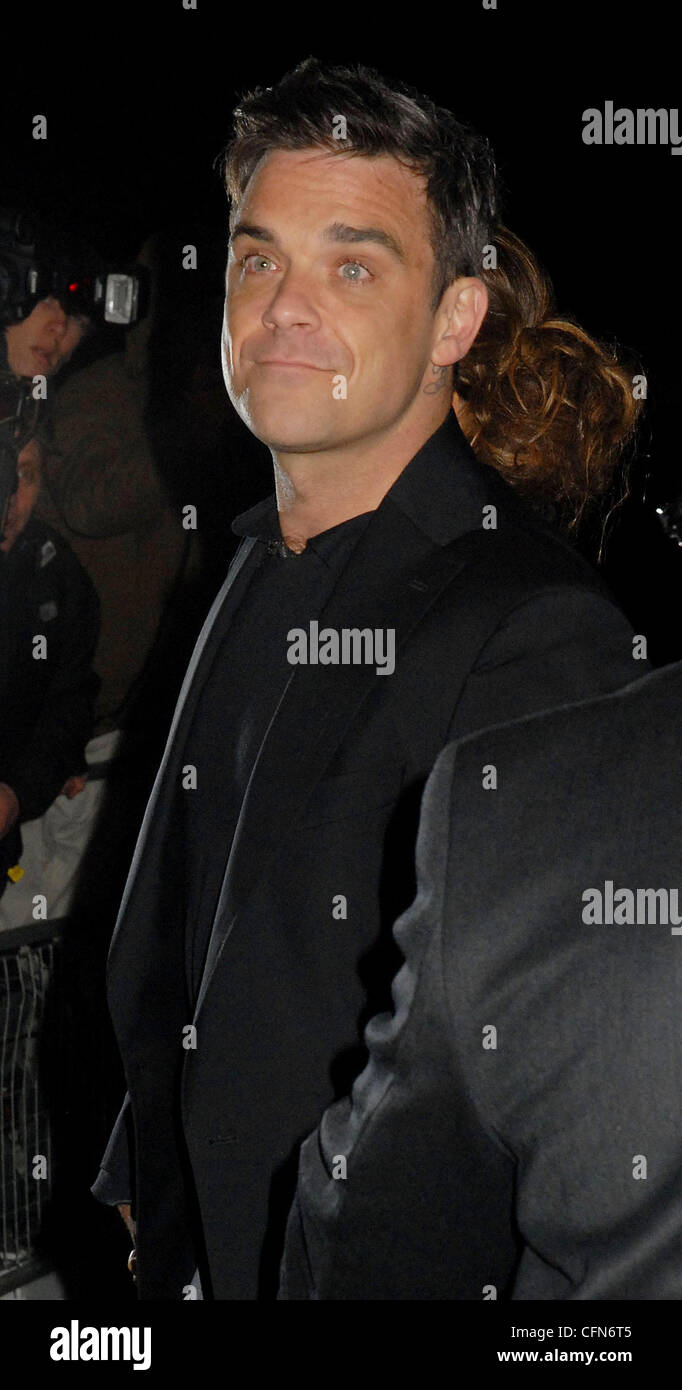 Robbie Williams at The BRIT Awards 2011 afterparty held at the Savoy ...
