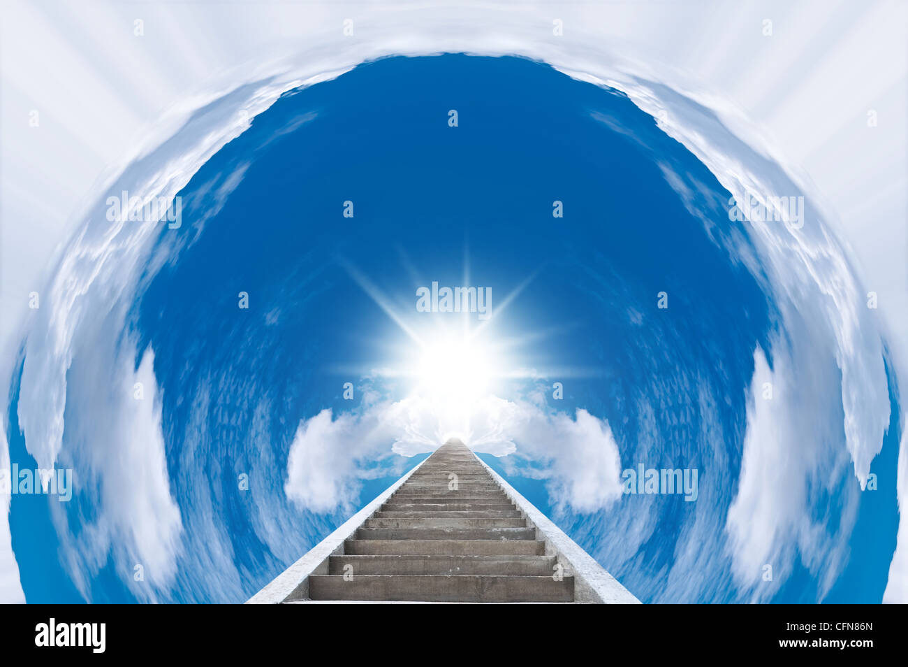 Cloud tunnel light heaven hi-res stock photography and images - Alamy