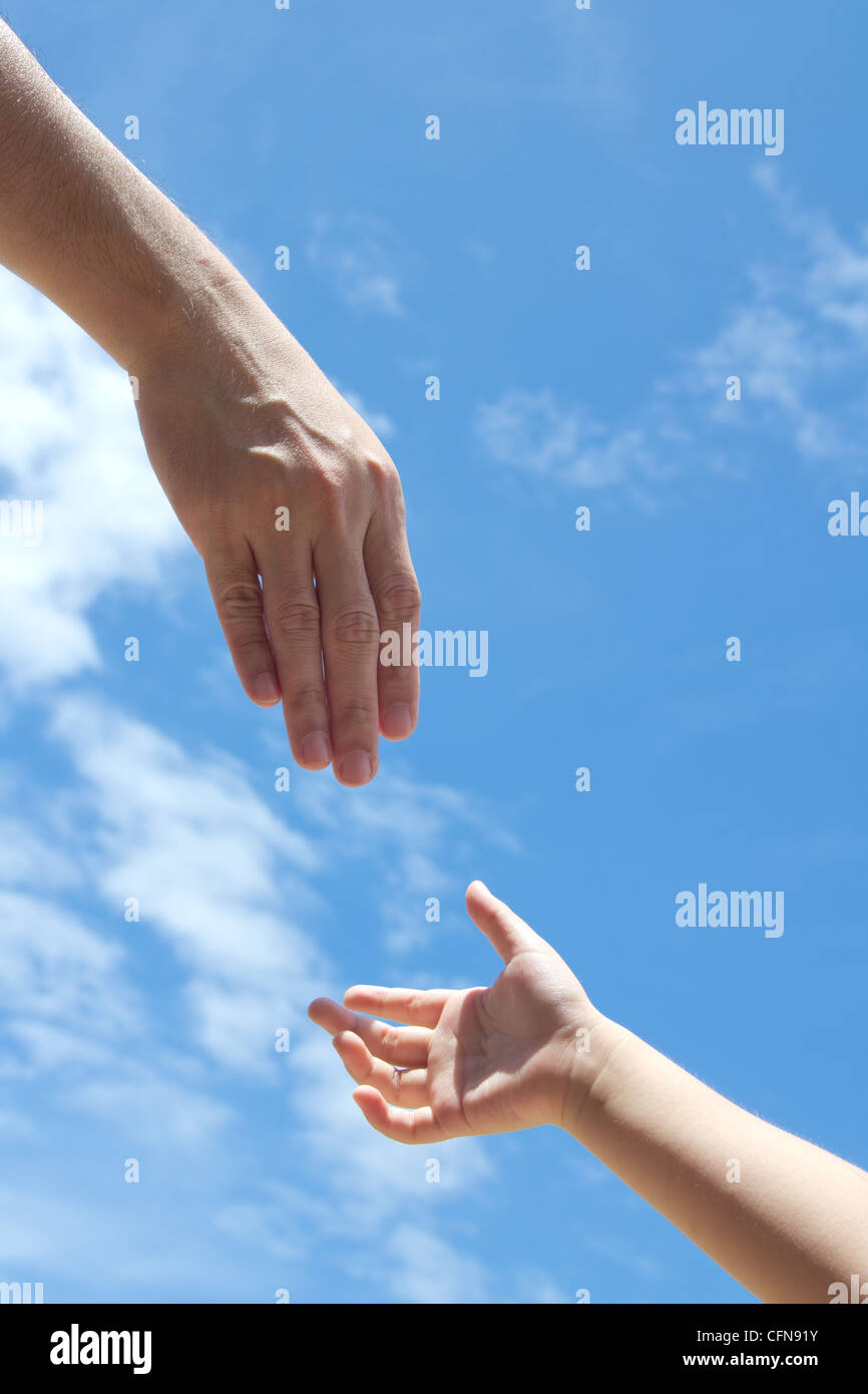 Child reaching need help hi-res stock photography and images - Alamy