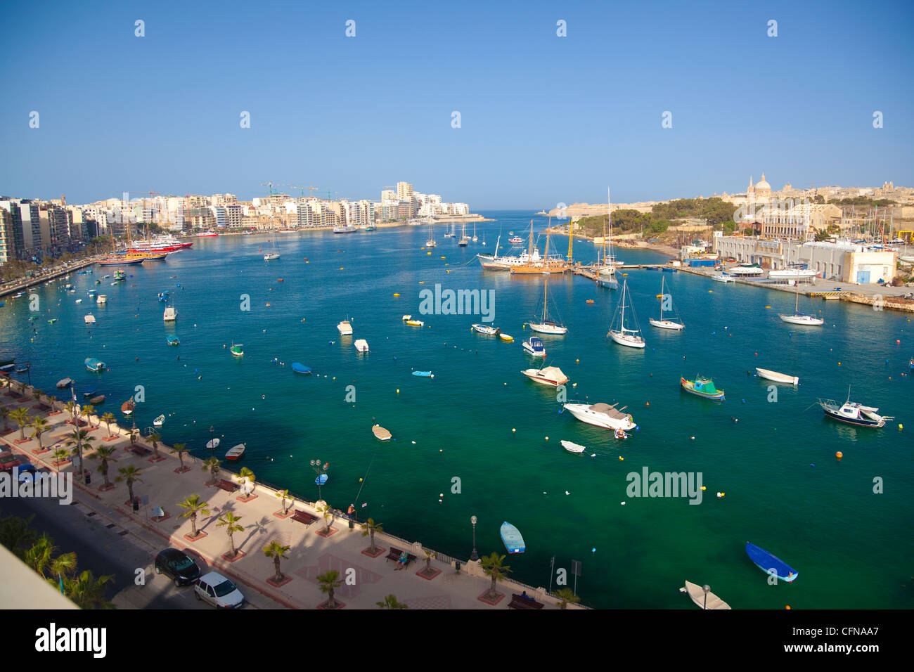 Sliema waterfront malta hi-res stock photography and images - Alamy