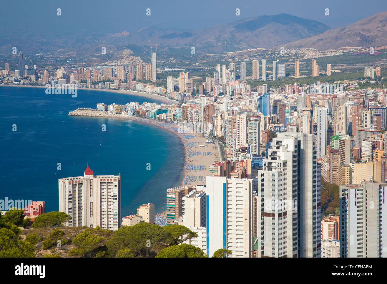 Benidorm, Alicante Province, Spain, Mediterranean, Europe Stock Photo ...