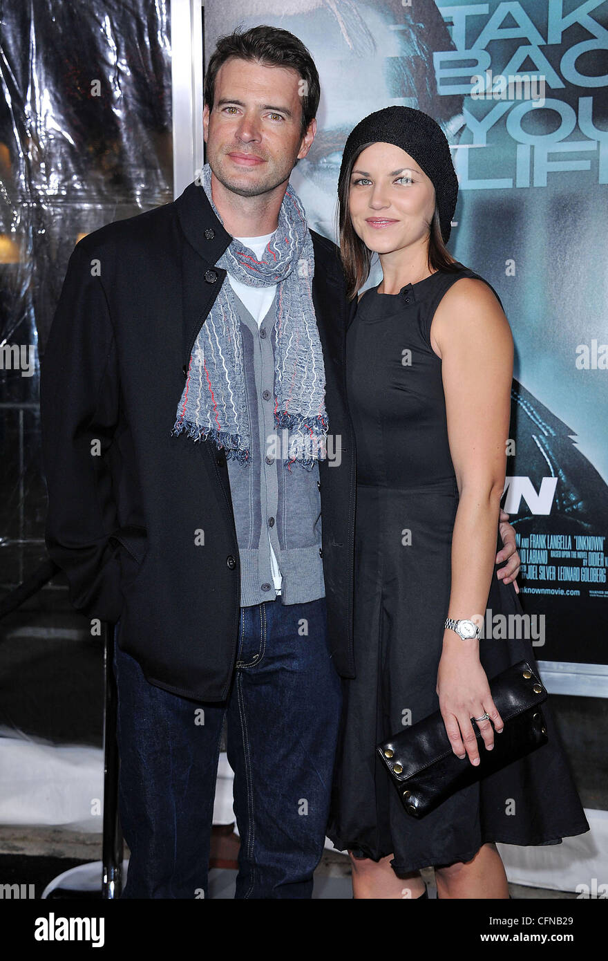 Scott Foley and wife Mariska Dominczyk The Los Angeles Premiere of ...