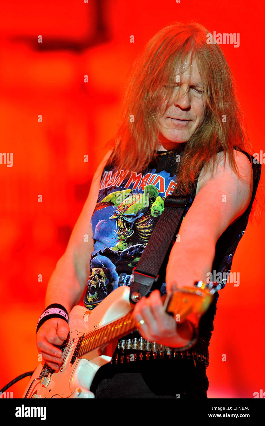 Janick Gers Iron Maiden performing live in Moscow Moscow, Russia - 11. ...