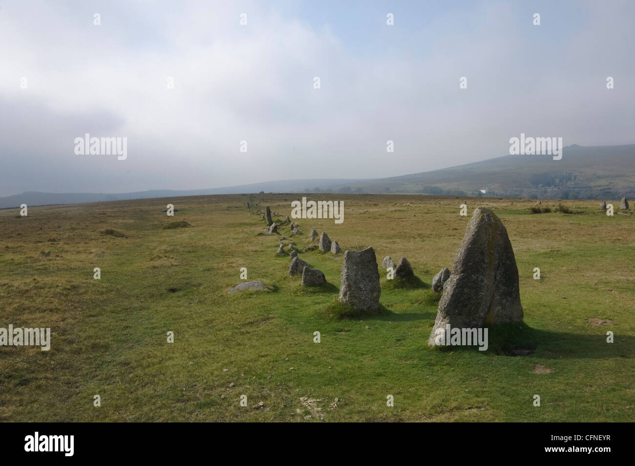 The Merrivale Stone Rows, Dartmoor National Park, Devon, England ...
