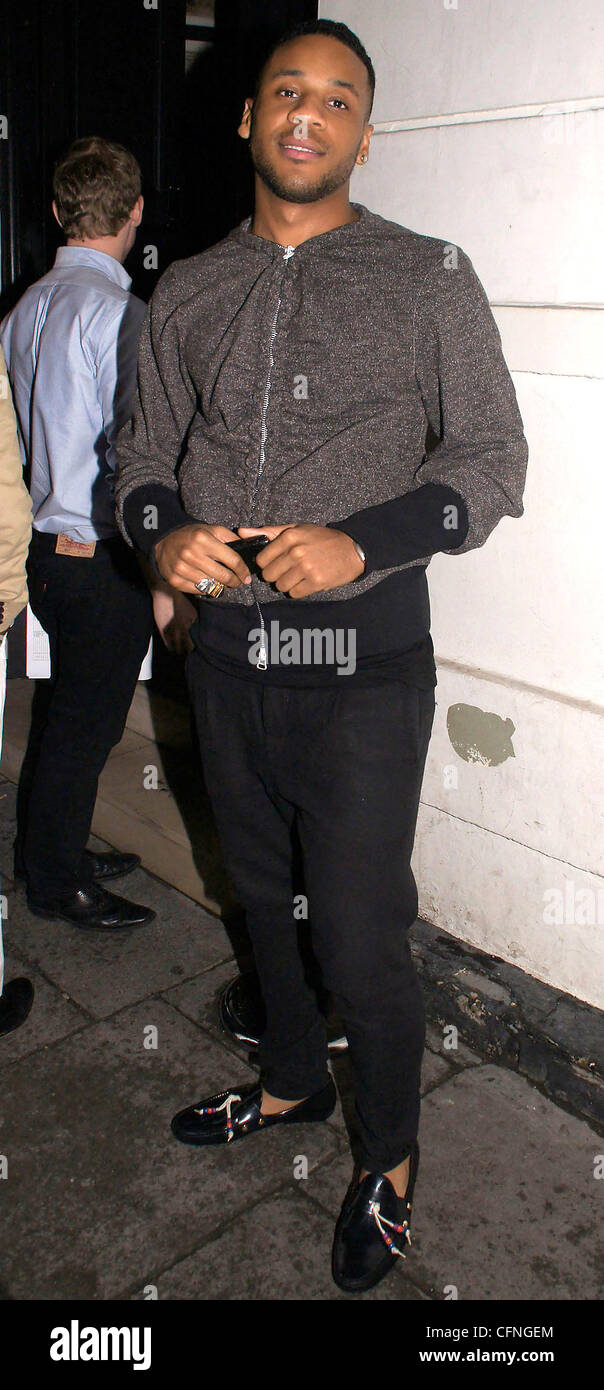 Reggie Yates at a fashion party held at the Burlington Club. London ...