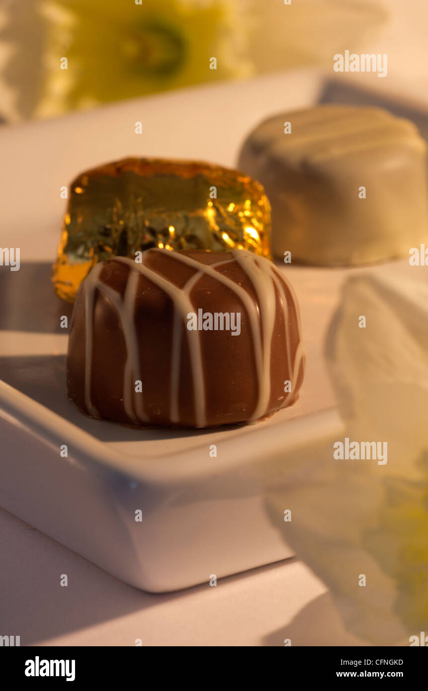 Chocolates set hi-res stock photography and images - Alamy