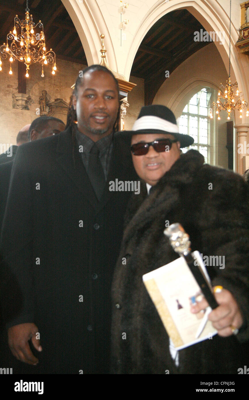 Lennox Lewis, Lloyd Honeyghan The funeral of the former British boxing ...