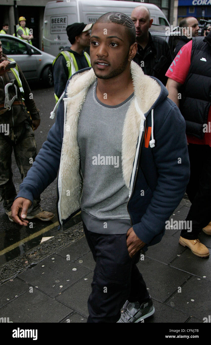 Jonathan Gill aka JB of JLS Celebrities outside the BBC Radio One ...