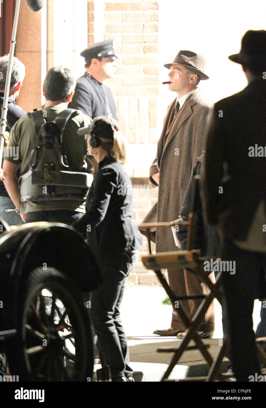 Leonardo DiCaprio on the set of Clint Eastwood's new film 'J. Edgar ...