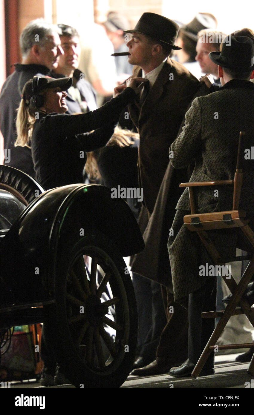 Leonardo DiCaprio on the set of Clint Eastwood's new film 'J. Edgar ...