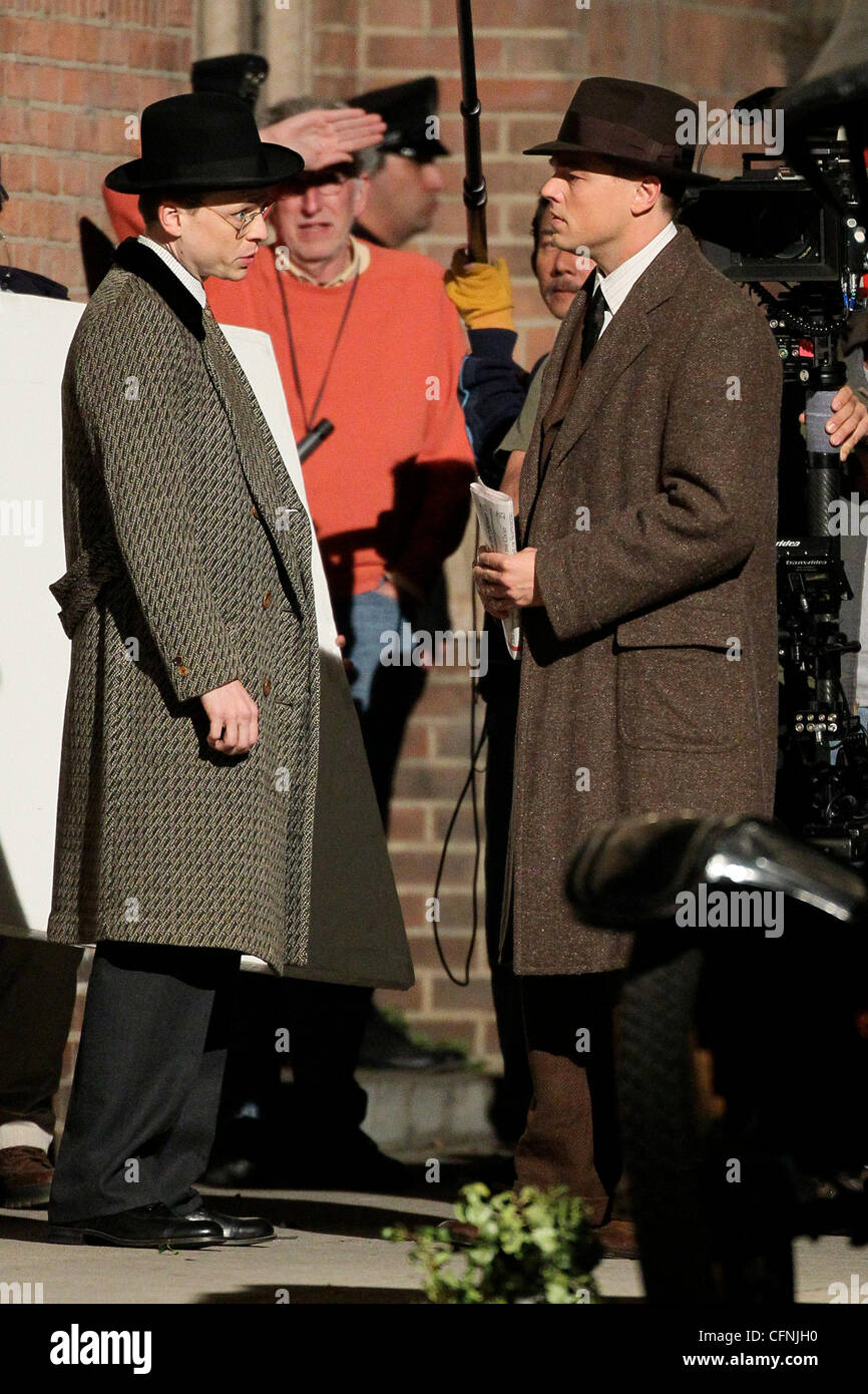 Leonardo DiCaprio on the set of Clint Eastwood's new film 'J. Edgar ...