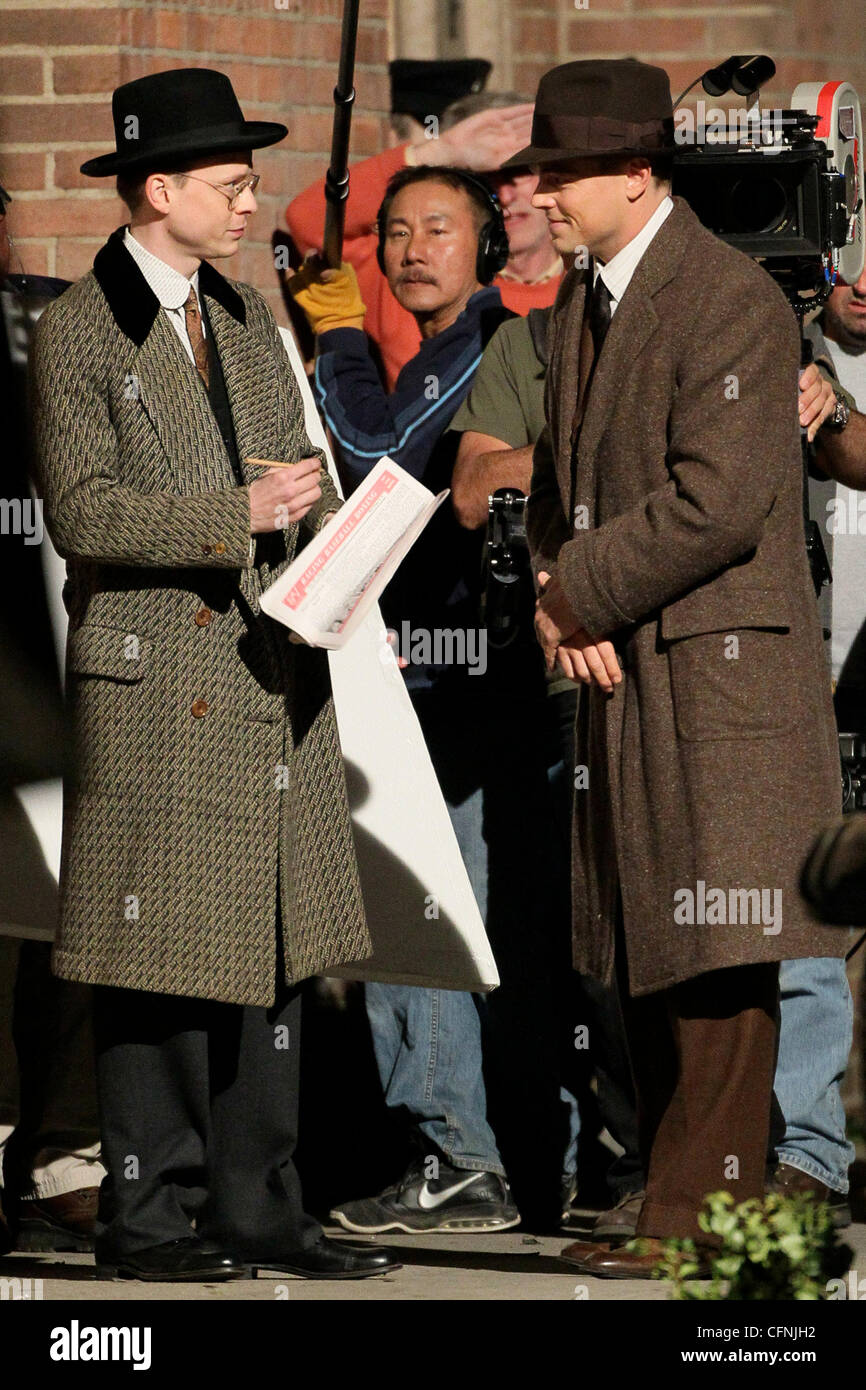 Leonardo DiCaprio on the set of Clint Eastwood's new film 'J. Edgar ...