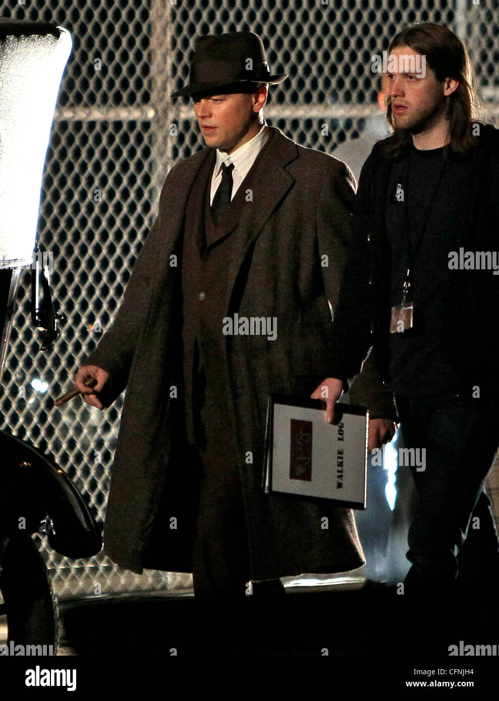 Leonardo DiCaprio on the set of Clint Eastwood's new film 'J. Edgar ...