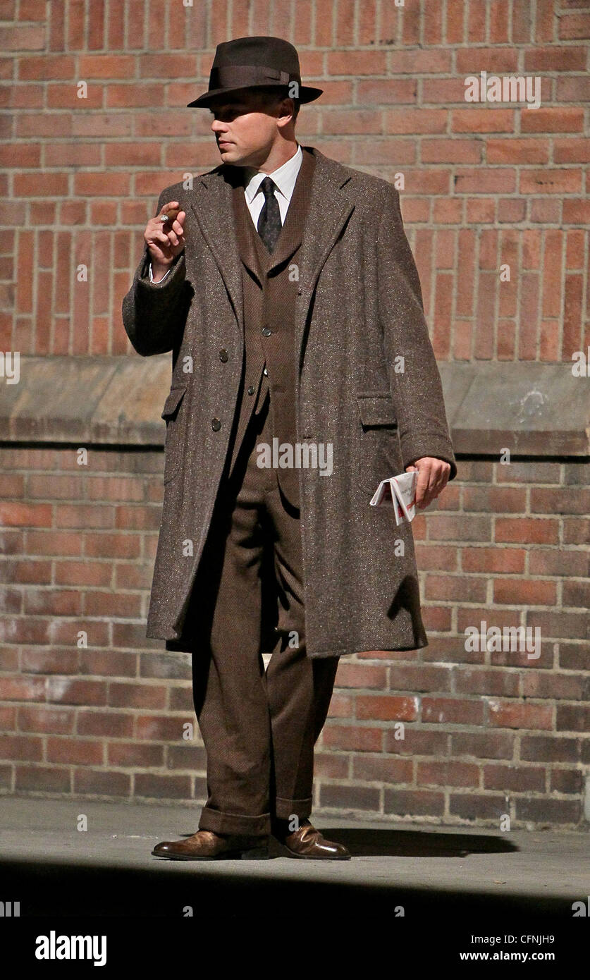 Leonardo DiCaprio on the set of Clint Eastwood's new film 'J. Edgar ...