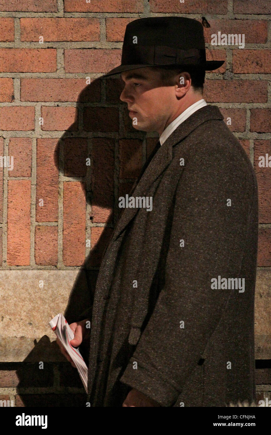 Leonardo DiCaprio on the set of Clint Eastwood's new film 'J. Edgar ...