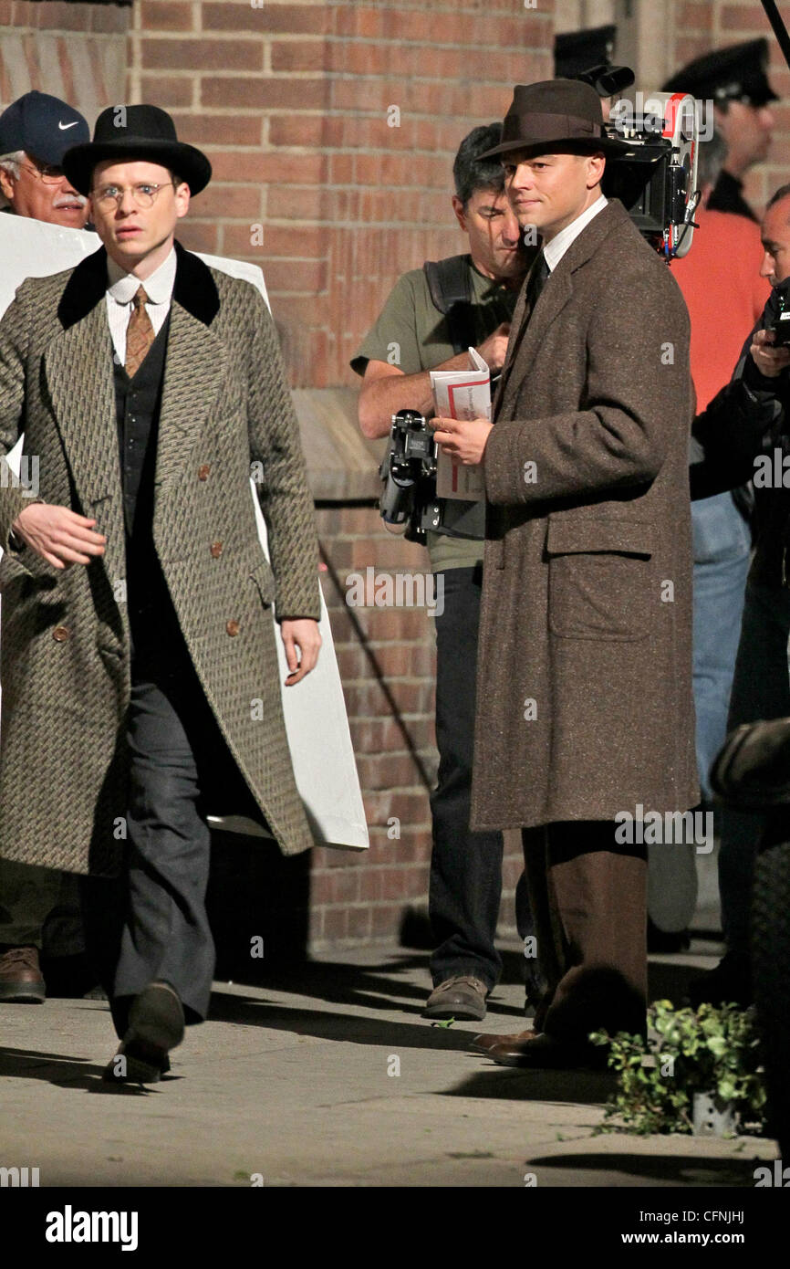 Leonardo DiCaprio on the set of Clint Eastwood's new film 'J. Edgar ...