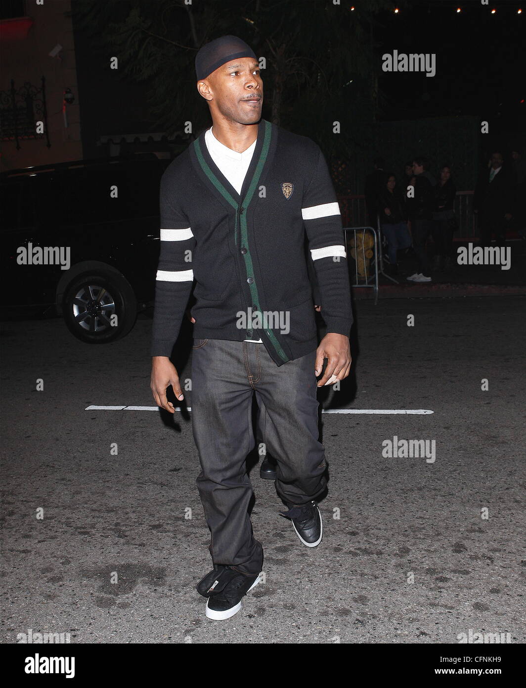 Jamie Foxx outside the Bardot nightclub in Hollywood. Los Angeles ...