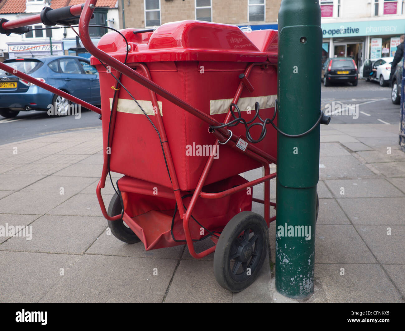 Royal mail post trolley hi-res stock photography and images - Alamy