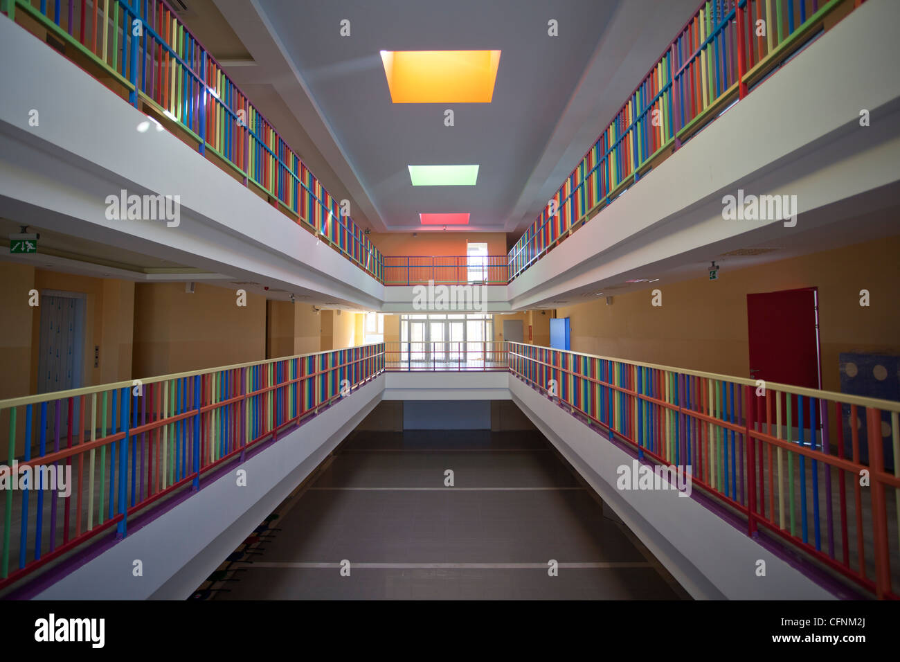 Super modern skyscraper building interior Stock Photo - Alamy