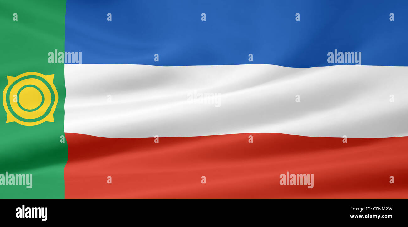Flag of the Republic of Khakassia - Russia Stock Photo - Alamy