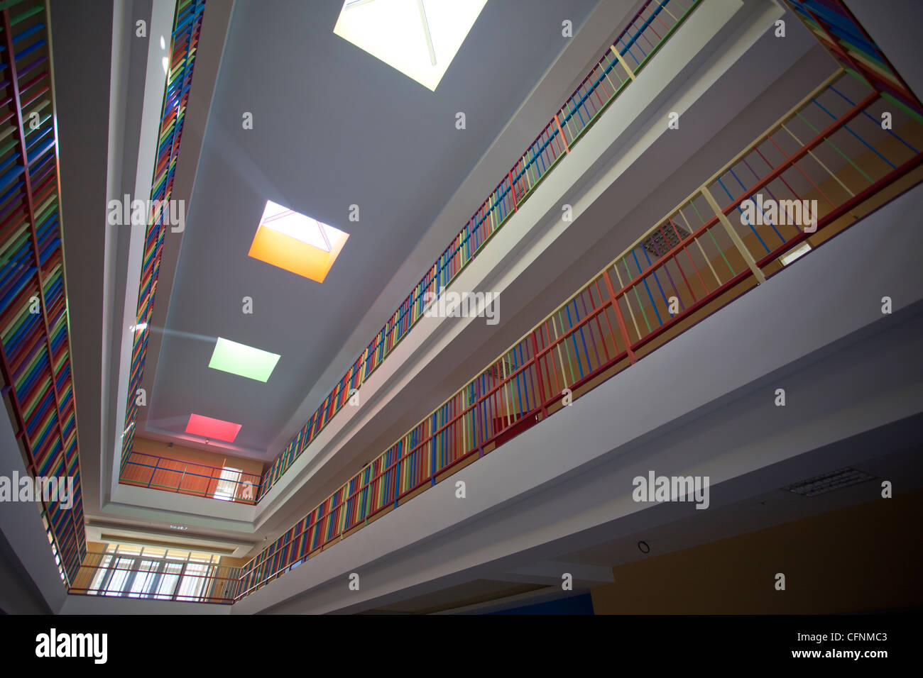 Super modern skyscraper building interior Stock Photo - Alamy