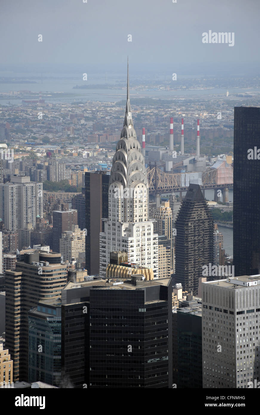Chrysler Building New York City Art deco skyscraper spire Stock Photo ...