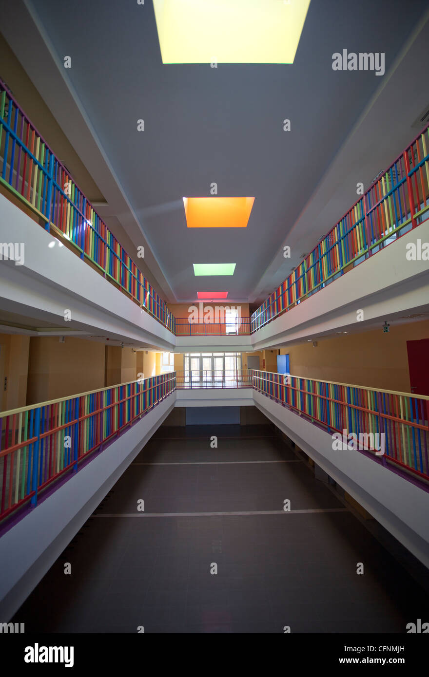 Super modern skyscraper building interior Stock Photo - Alamy