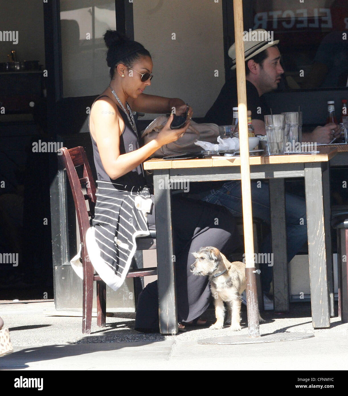 Marsha Thompson dining at Toast Bakery Cafe in West Hollywood. Los ...