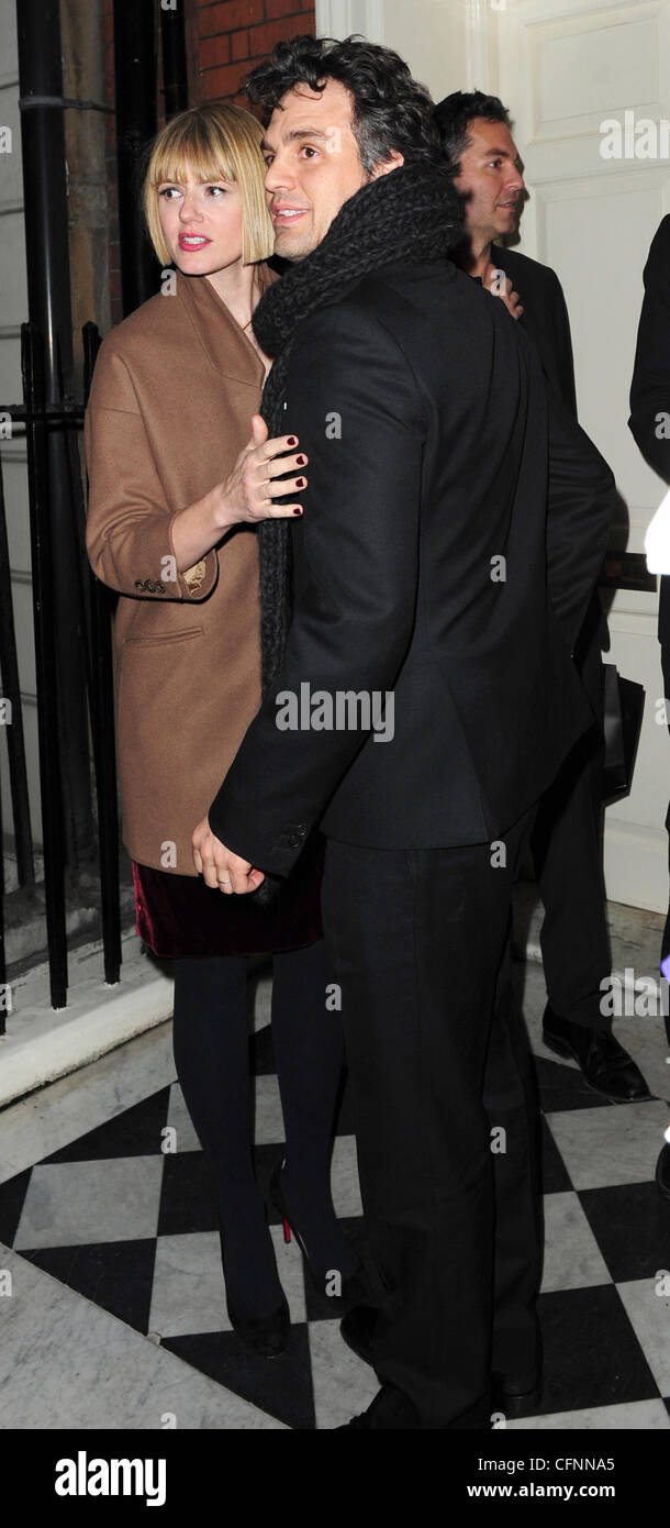 Mark Ruffalo leaves Mark's Club in Mayfair after attending Finch And ...