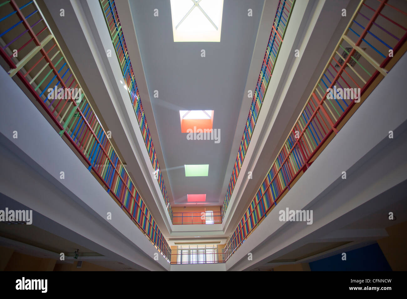 Super modern skyscraper building interior Stock Photo - Alamy