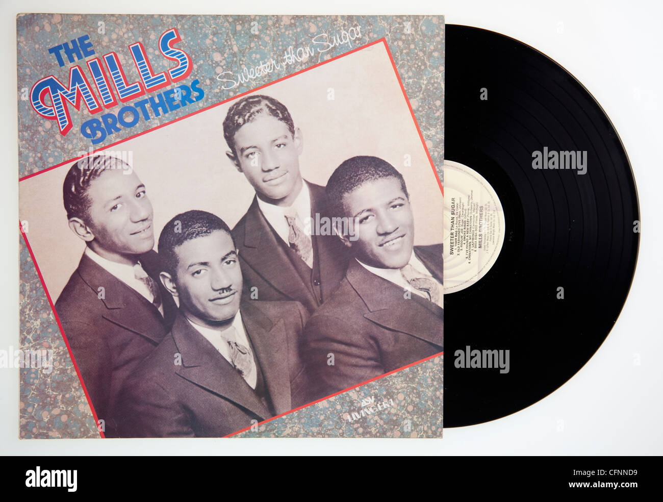 The Mills Brothers, Sweeter than Sugar album cover Stock Photo - Alamy