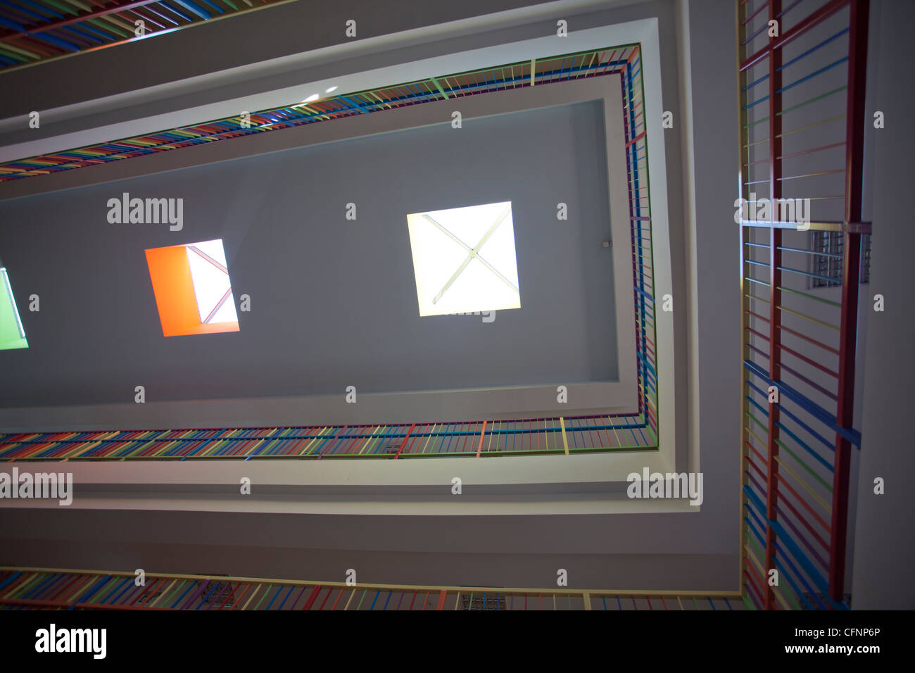 Super modern skyscraper building interior Stock Photo - Alamy