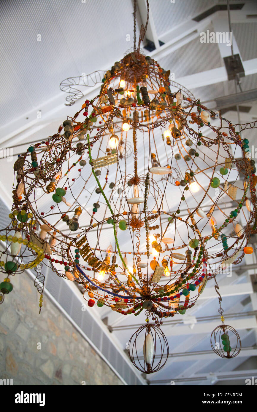 Wire constructed Chandelier Stock Photo - Alamy