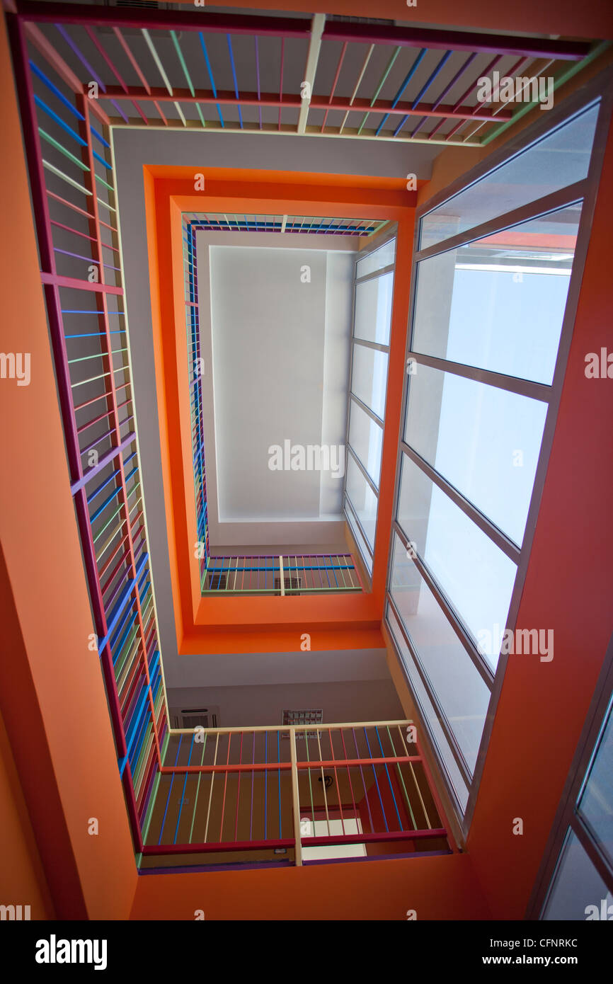 Super modern skyscraper building interior Stock Photo - Alamy